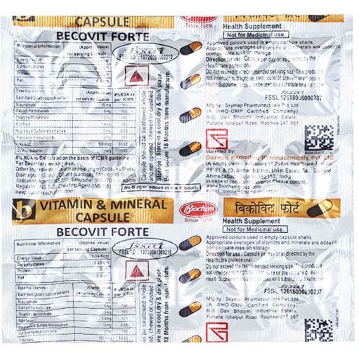 BECOVIT FORTE - Strip of 10 Tablets : Amazon.in: Health & Personal Care
