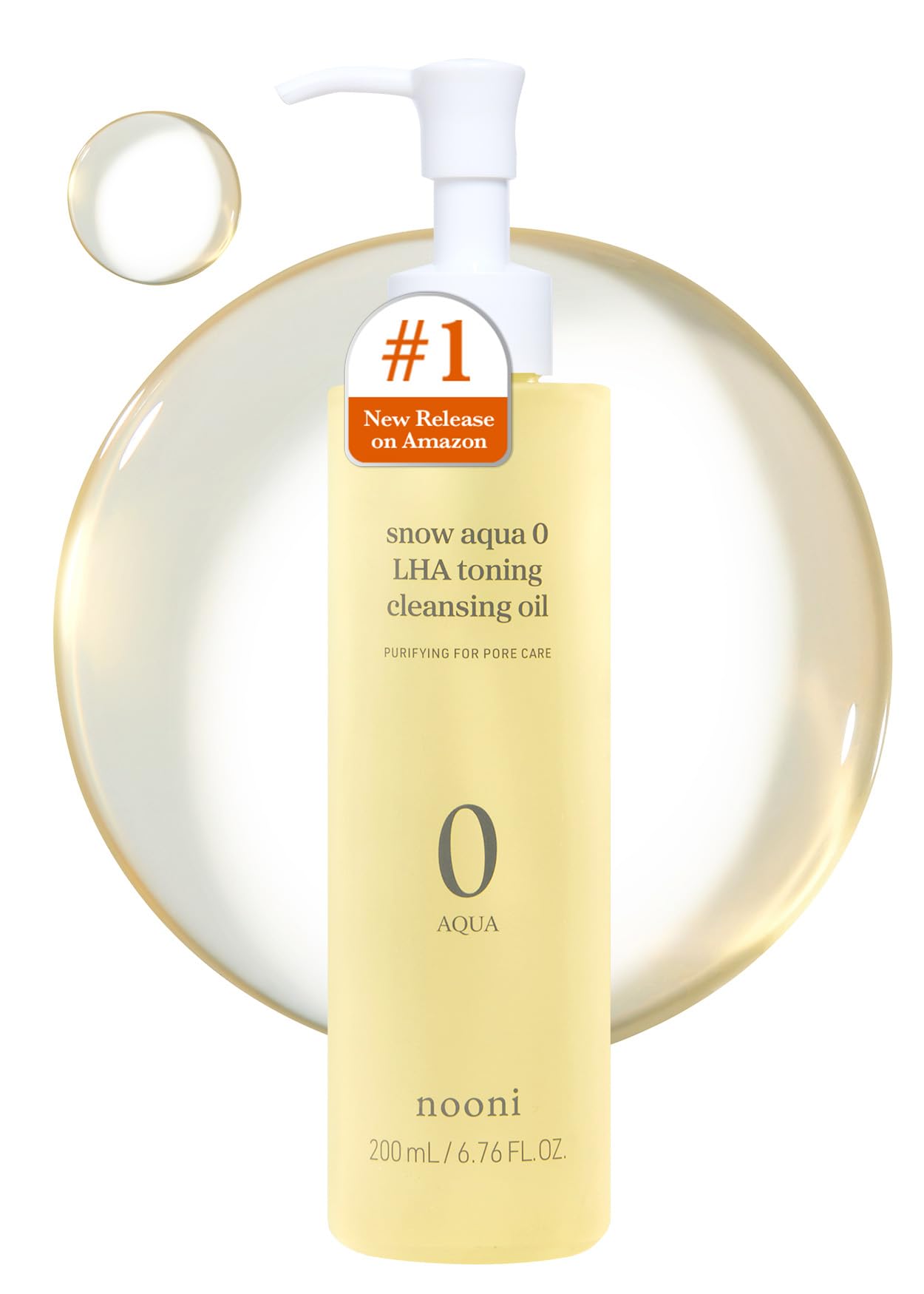 Amazon.com: NOONI Facial Cleanser - Snow Aqua 0 LHA Toning Cleansing Oil | Makeup Blackhead ...