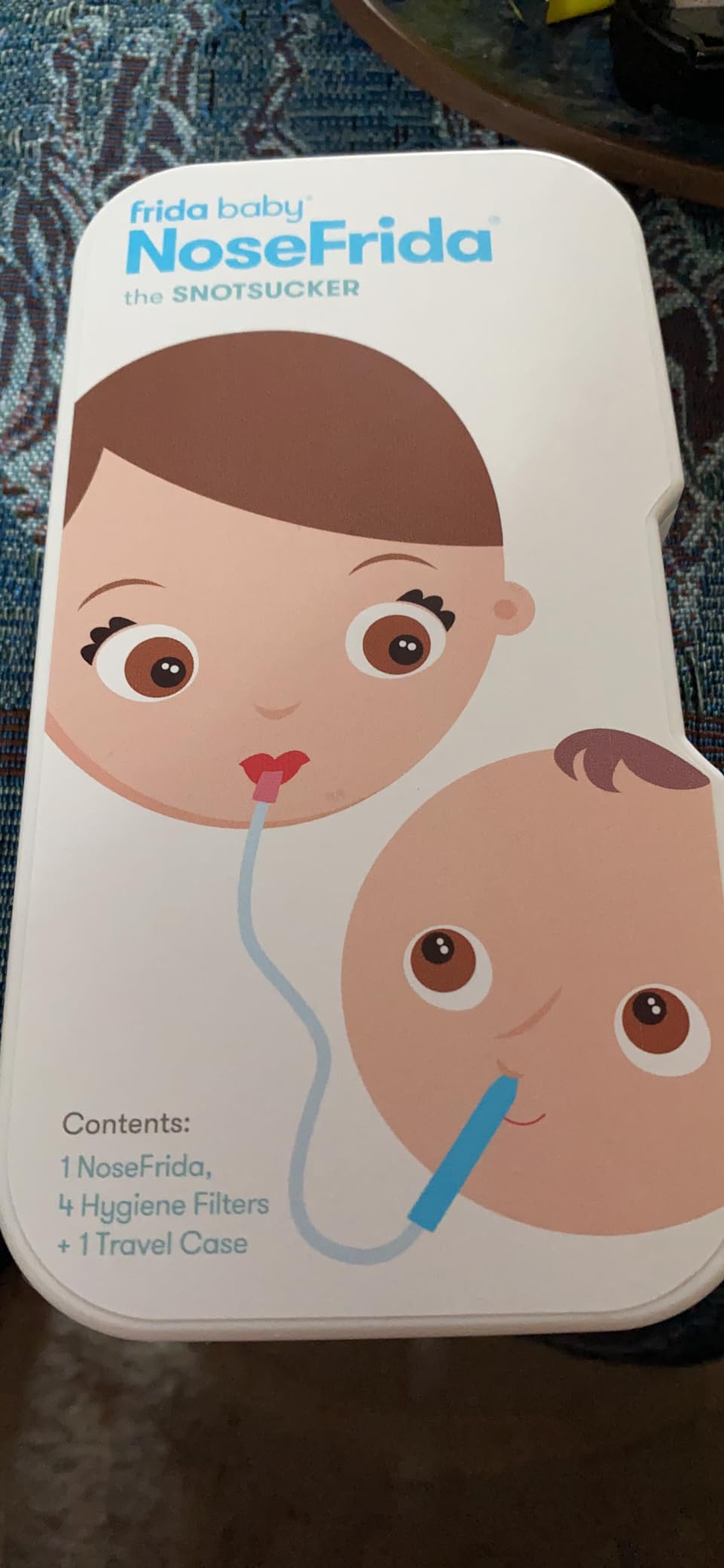 FridaBaby NoseFrida The Snotsucker with Travel Case, Easy Nasal Booger ...