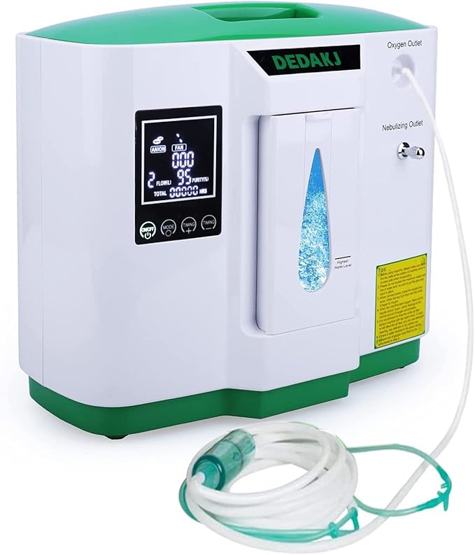 DEDAKJ Concentratore di Ossigeno, Regolabile Telecomando Atomizzabile ...