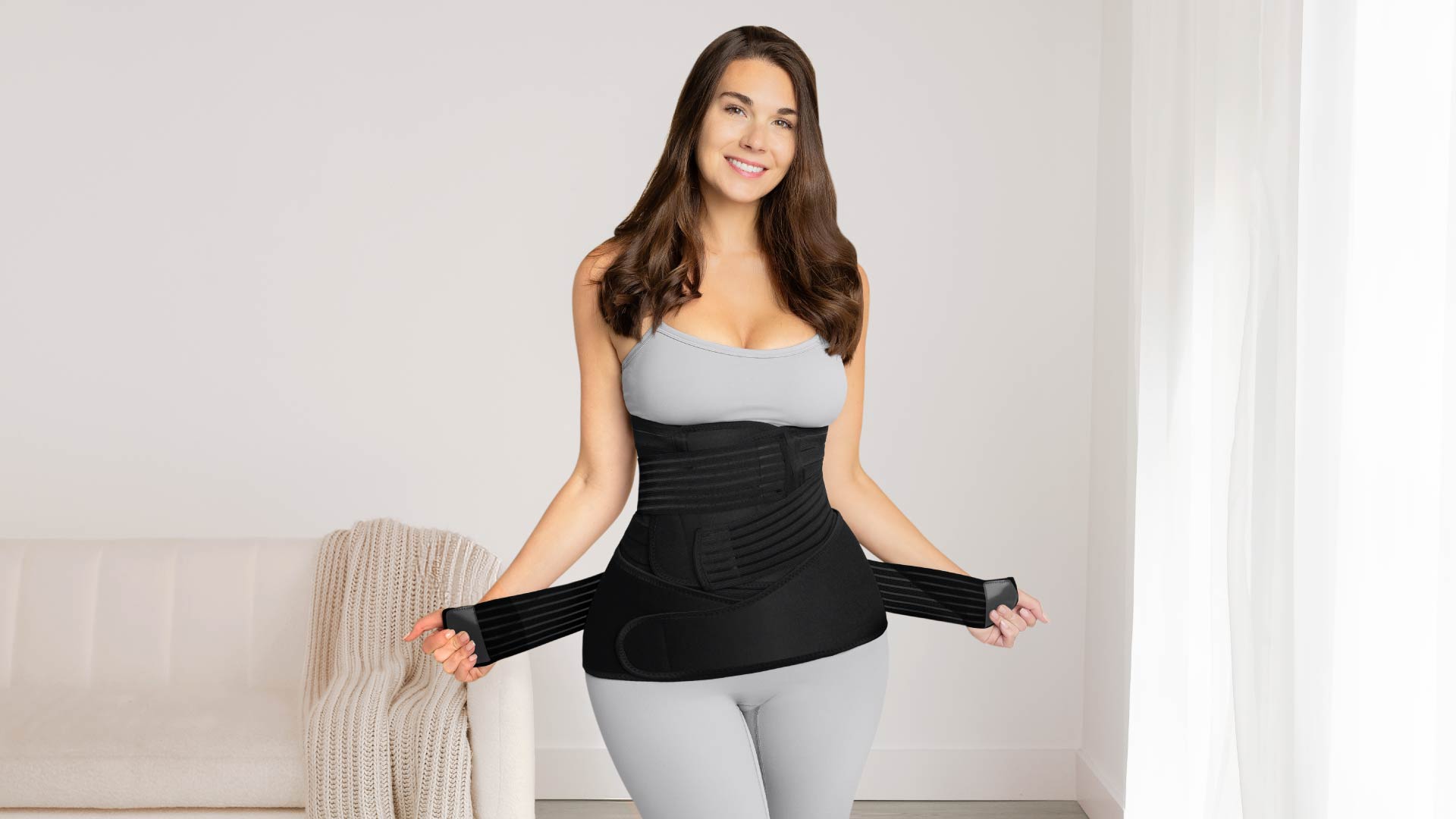 3 in 1 Postpartum Belly Support Recovery Wrap - Postpartum Belly Band ...