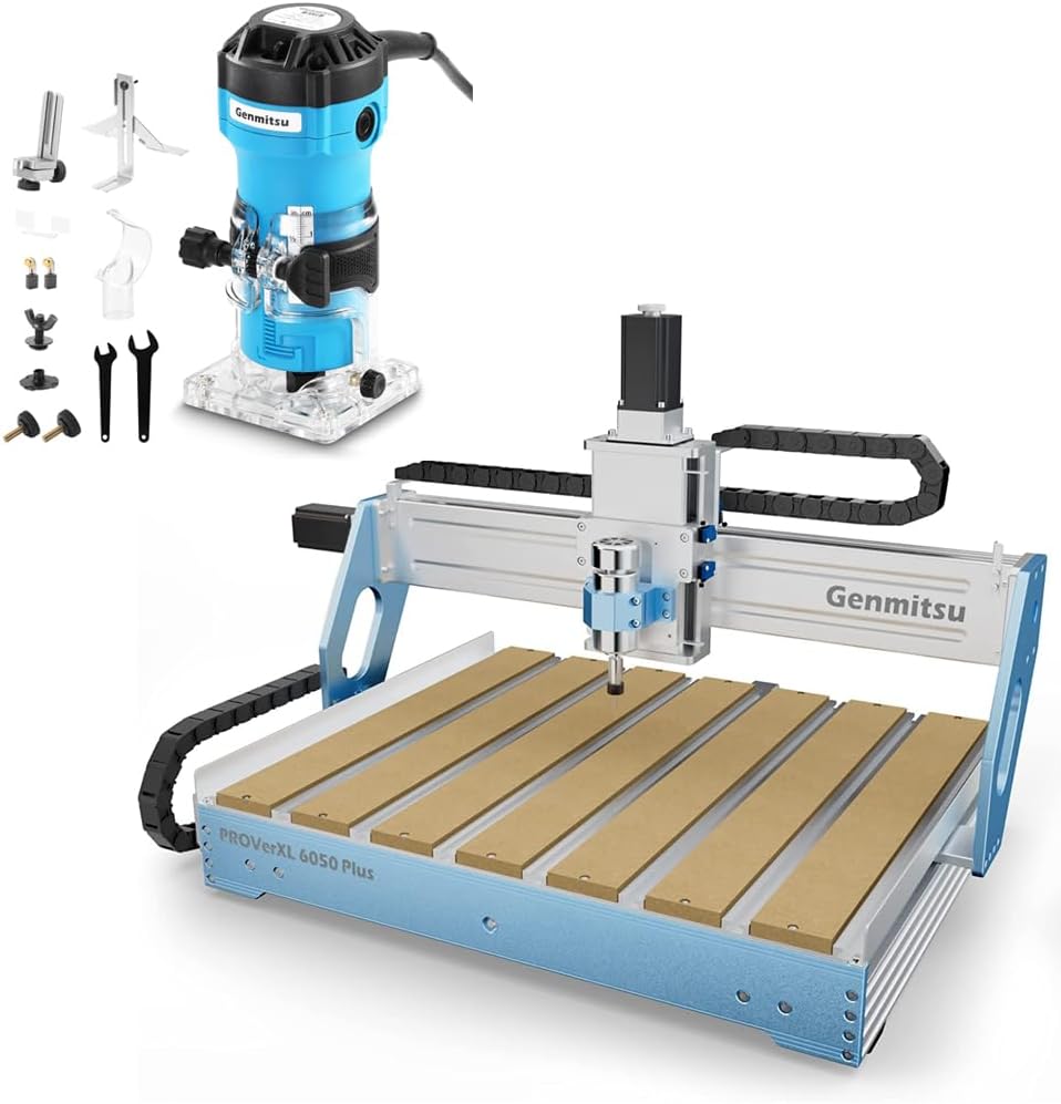 Amazon.com: Genmitsu PROVerXL 6050 Plus CNC Machine & Compatible 1HP ...