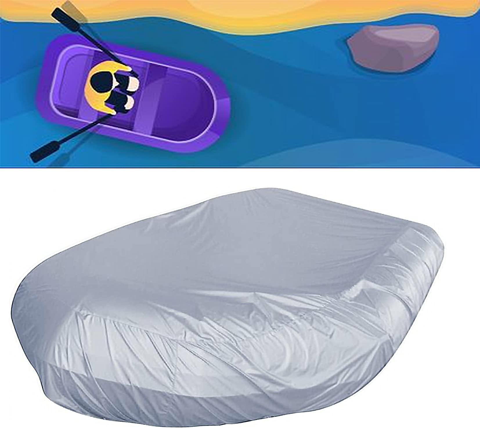 Amazon.com: J&C Waterproof Inflatable Boat Cover UV Resistant Dinghy ...