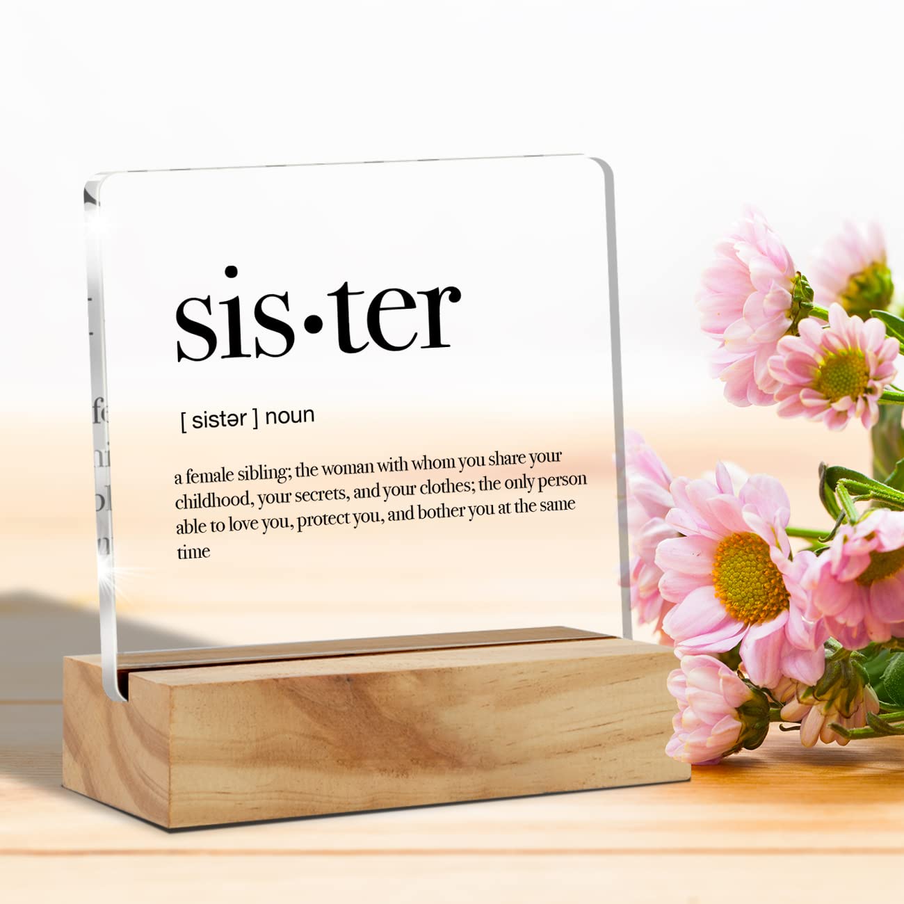 Snapklik.com : Sister Gifts Sister Definition Desk Decor Sisters ...