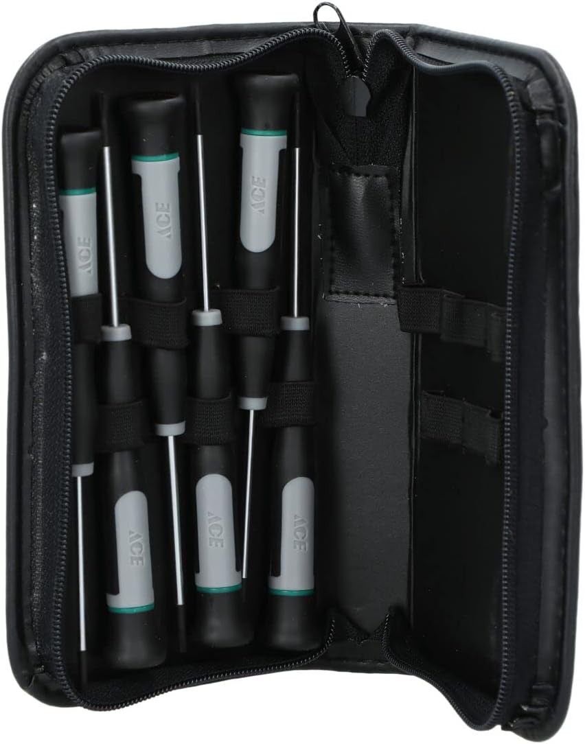 Ace 6-Piece Torx Precision Screwdriver Set Black and Grey 2167062 : Buy ...