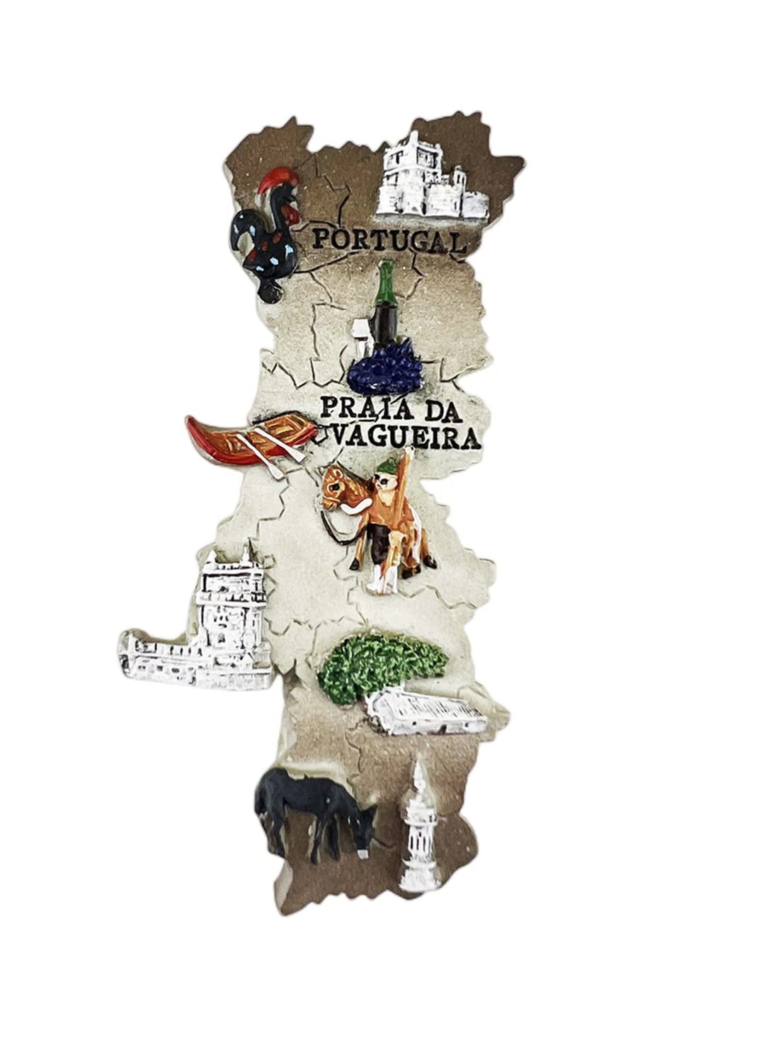 Snapklik.com : Map Shape Portugal Refrigerator Magnet Travel Souvenir ...