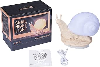 AYKHDS Snail Night Light, 24 Color-Changing Light up Slug, Soft ...