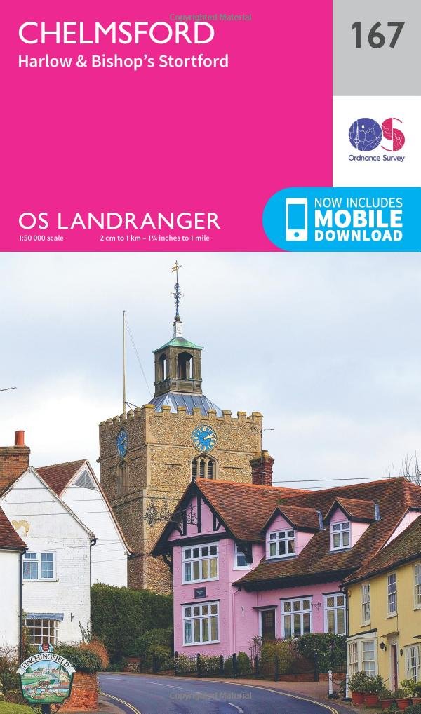 Chelmsford Map | Harlow & Bishop’s Stortford | Ordnance Survey | OS ...