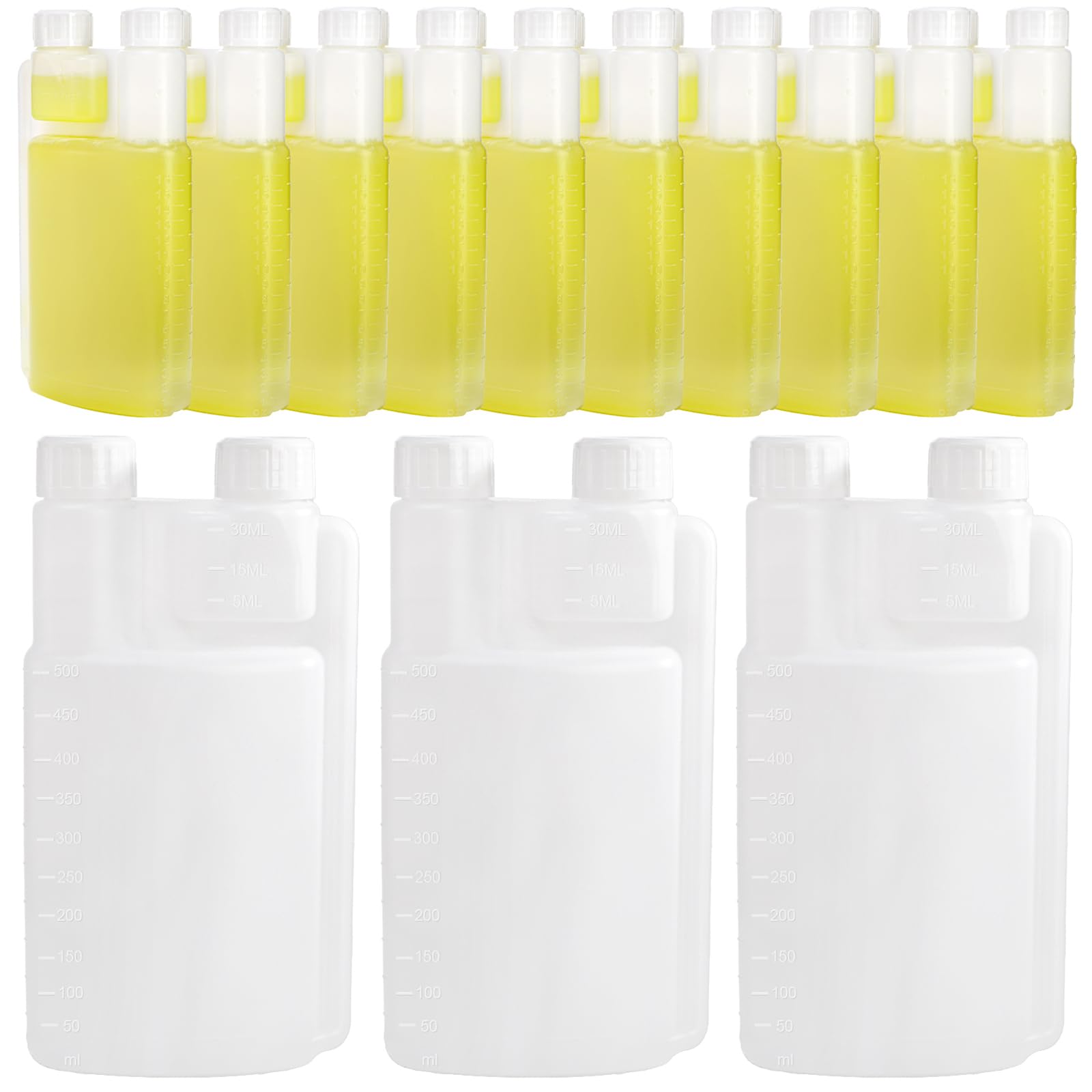 Amazon.com: ZEAYEA 12 Pcs Plastic Flask with Built in 1 oz Shot Glass ...
