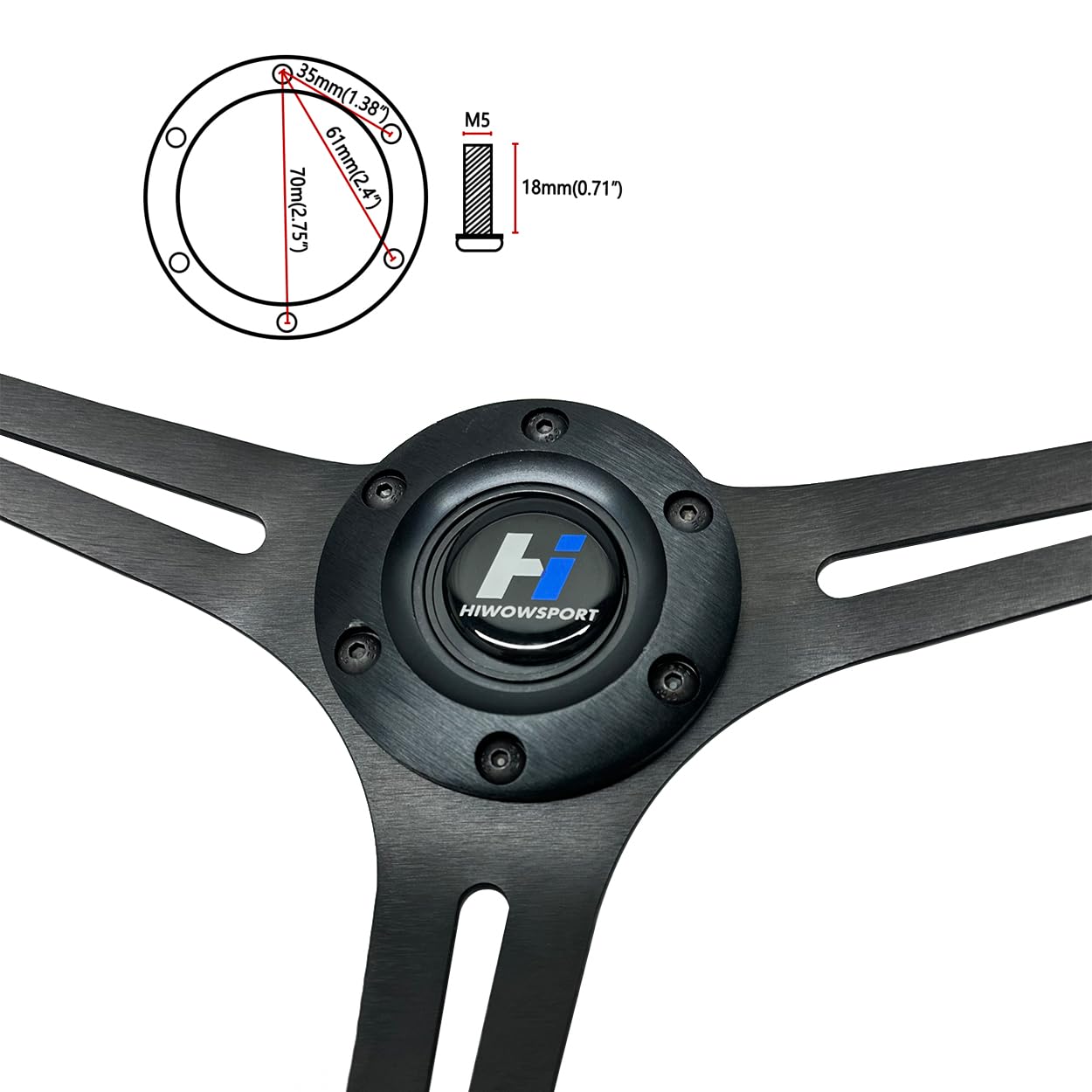 Snapklik.com : Hiracing 14inch Universal Classic Wood Grain Steering ...