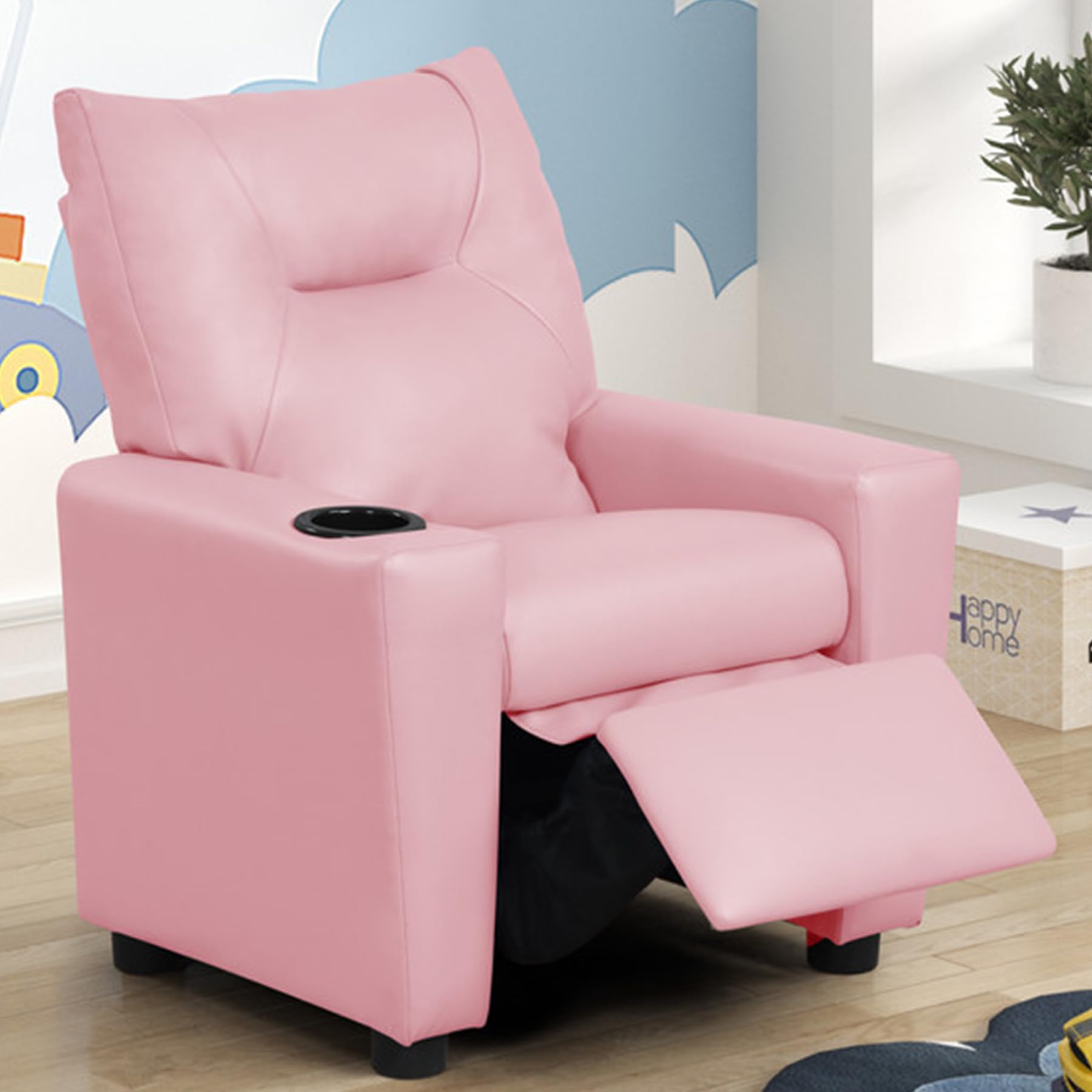 Amazon.com: Nahenduo Kids Recliner with Cup Holder and Arms, Toddler ...