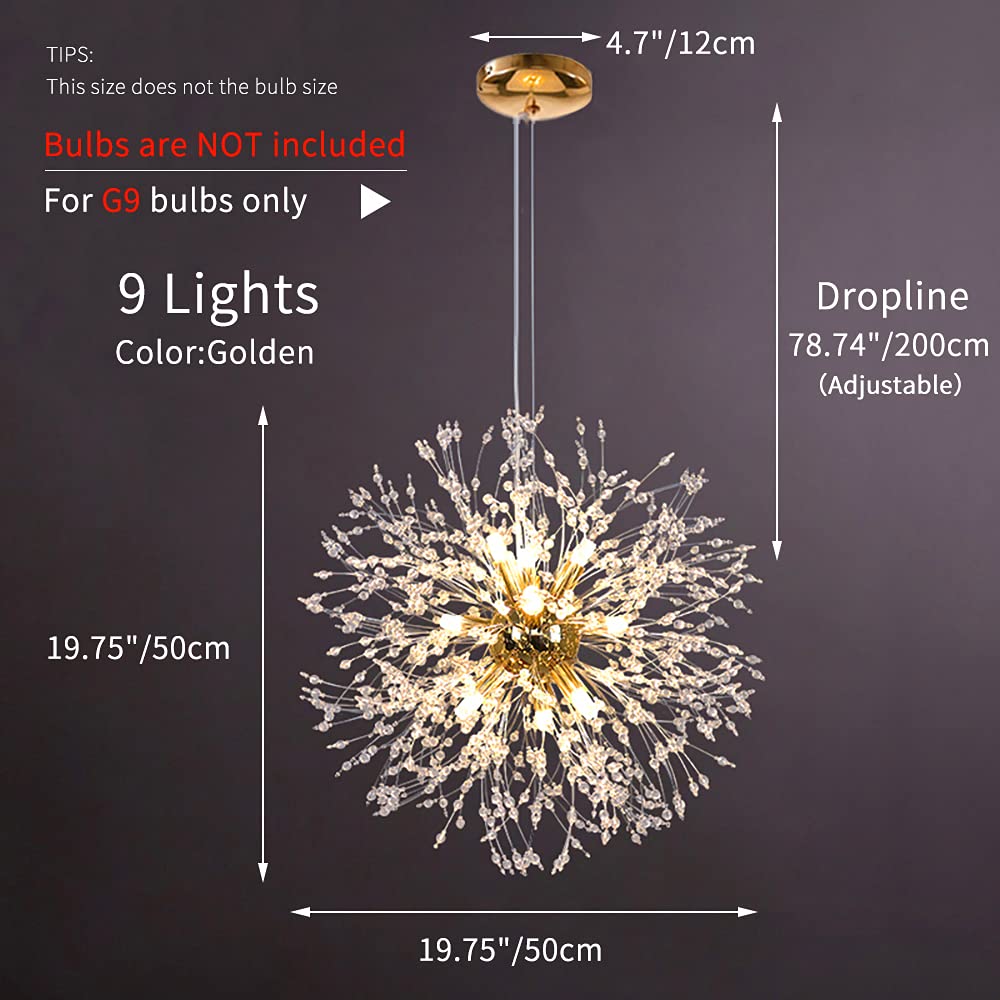 Retro Sputnik 24 Light Chandeliers