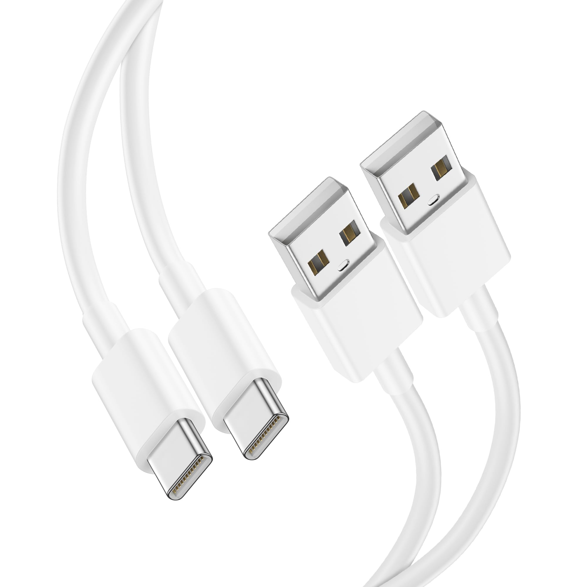 Car Carplay Cable for iPhone 16/15, 2Pack USB A to USB C Cable for ...