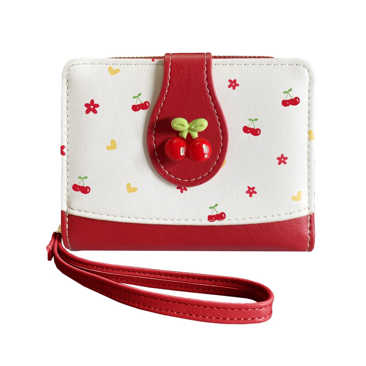 Amazon.com: Sunwel Fashion Strawberry Wallet Card Holder Small Cute ...