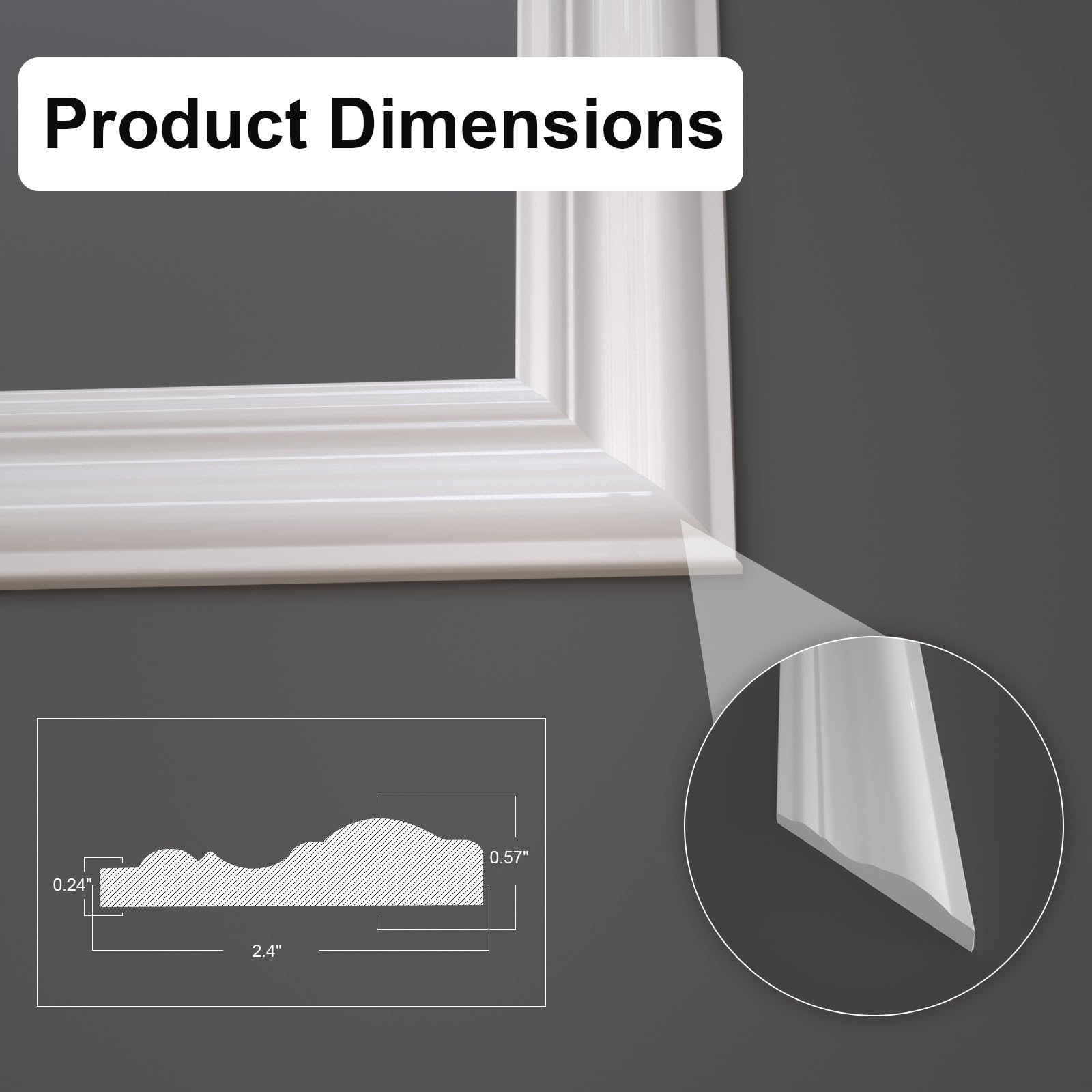 Snapklik.com : Wainscoting Panels Peel And Stick, Flexible Classic Wall ...