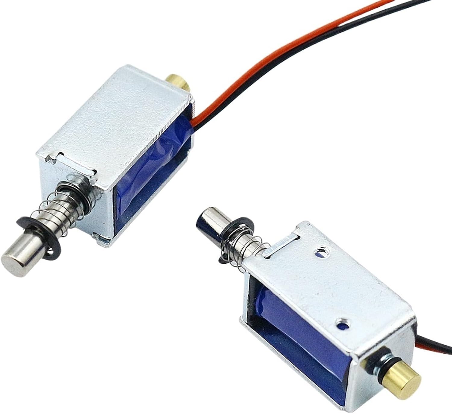 Amazon.com: DC5v12v Small Push-Pull Electromagnet Stroke 4mm Solenoid ...