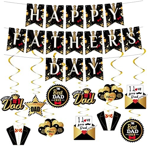 Amazon.com: Father's Day Party Decorations Kit Happy Father's Day ...