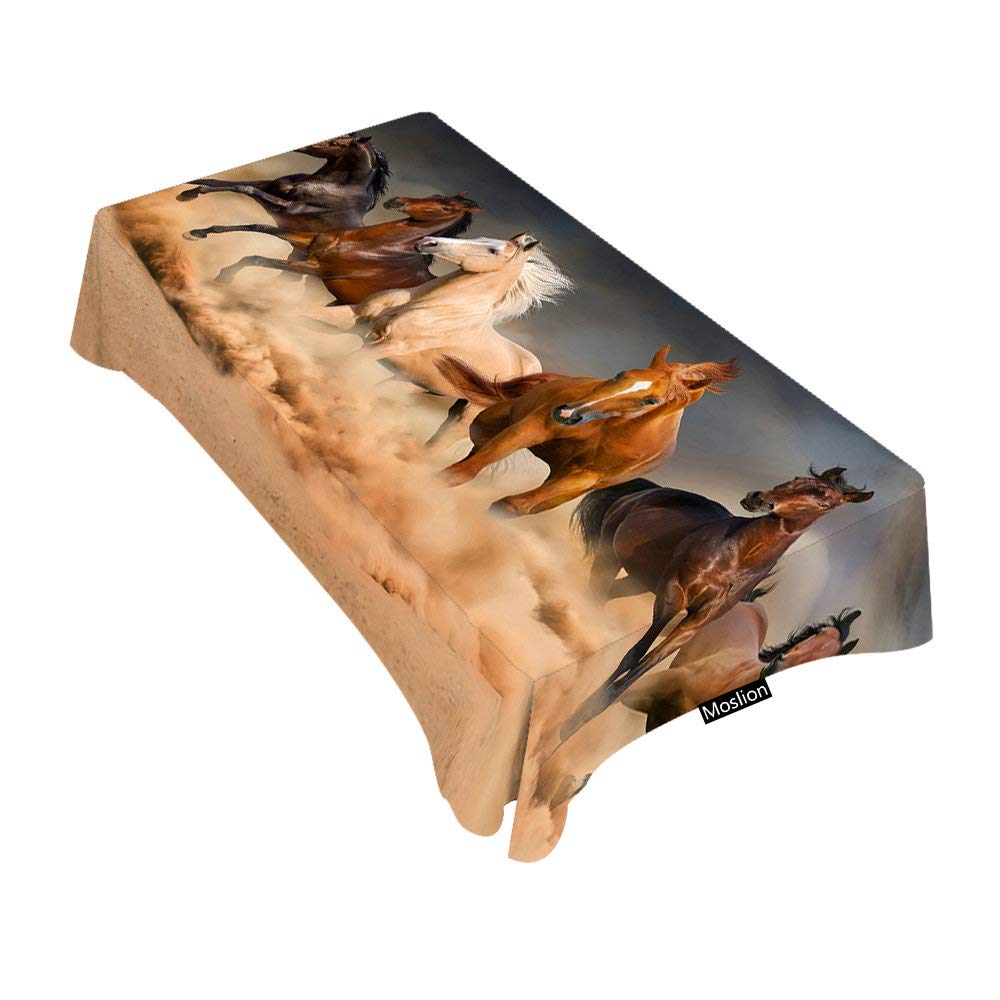 Amazon.com: Moslion Decorative Rectangle Table Cloths Masculine Running ...