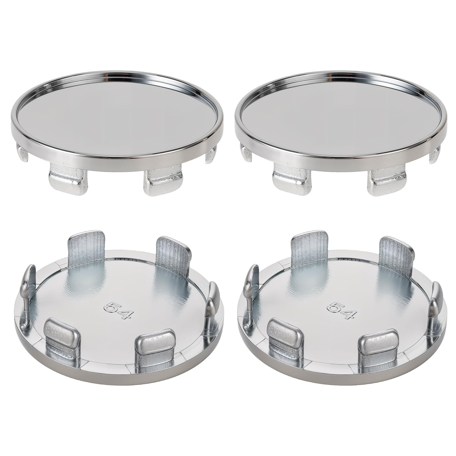 Amazon.com: 4 Pcs 52mm Diameter Wheel Center Hub Caps Cover 6 Clips ...