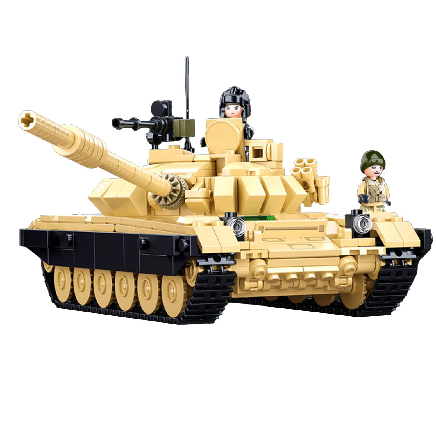Buy T-72 Main Battle Tank Building Block Set, 770 PCS Army Toy Set with ...