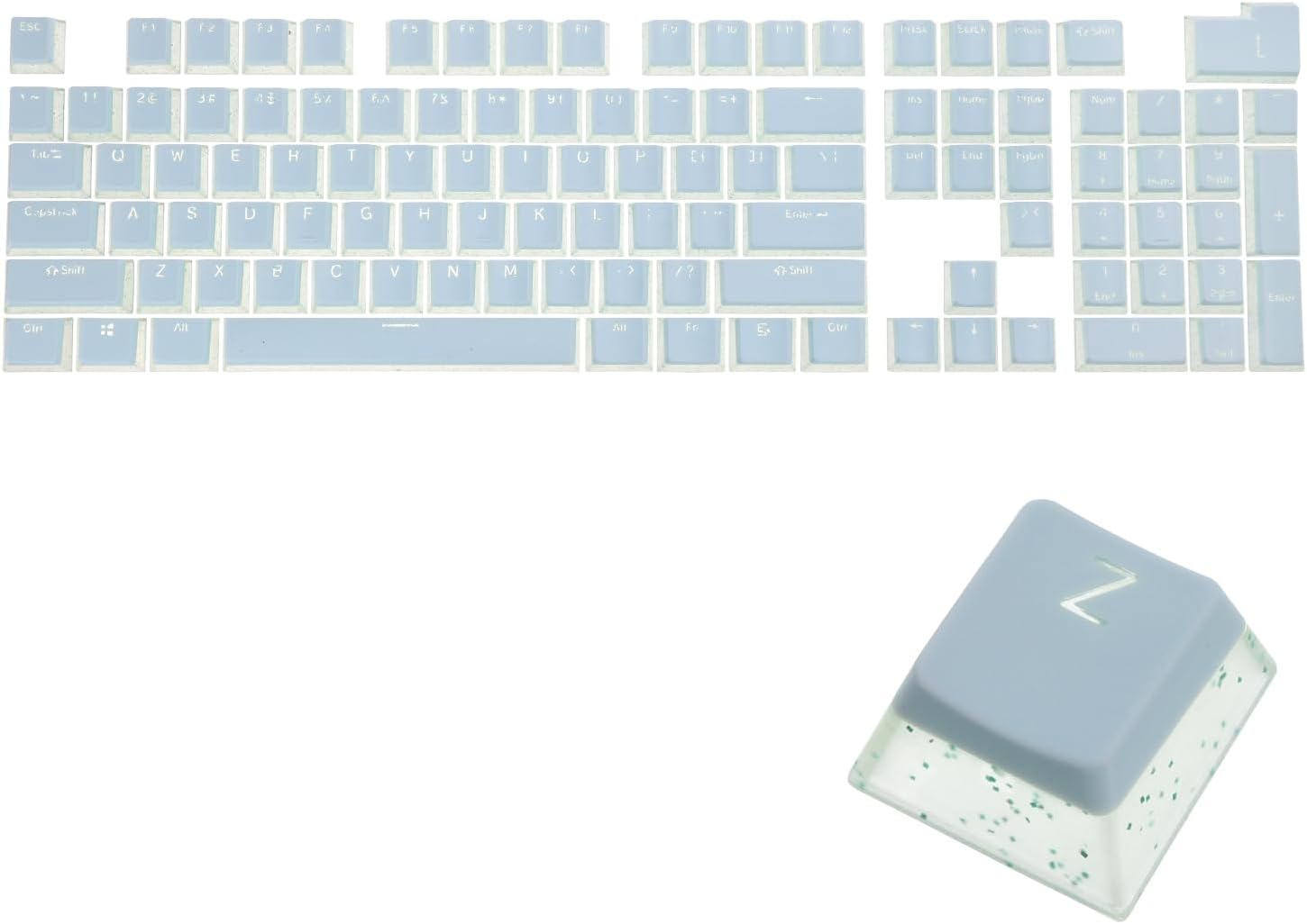 Amazon.com: MECCANIXITY 104 Keys Pudding Keycaps Set OEM Profile 60 ...