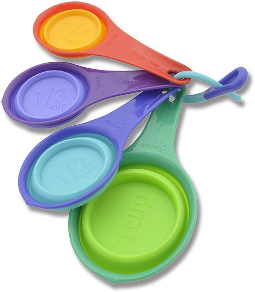 Amazon.com: Squish Measuring Cups, 4-Piece: Collapsible Colander: Home ...