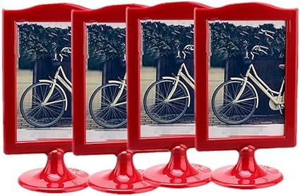 Amazon.com: 4x6 Double Sided Standing Picture Frames,4 Pack Vertical ...