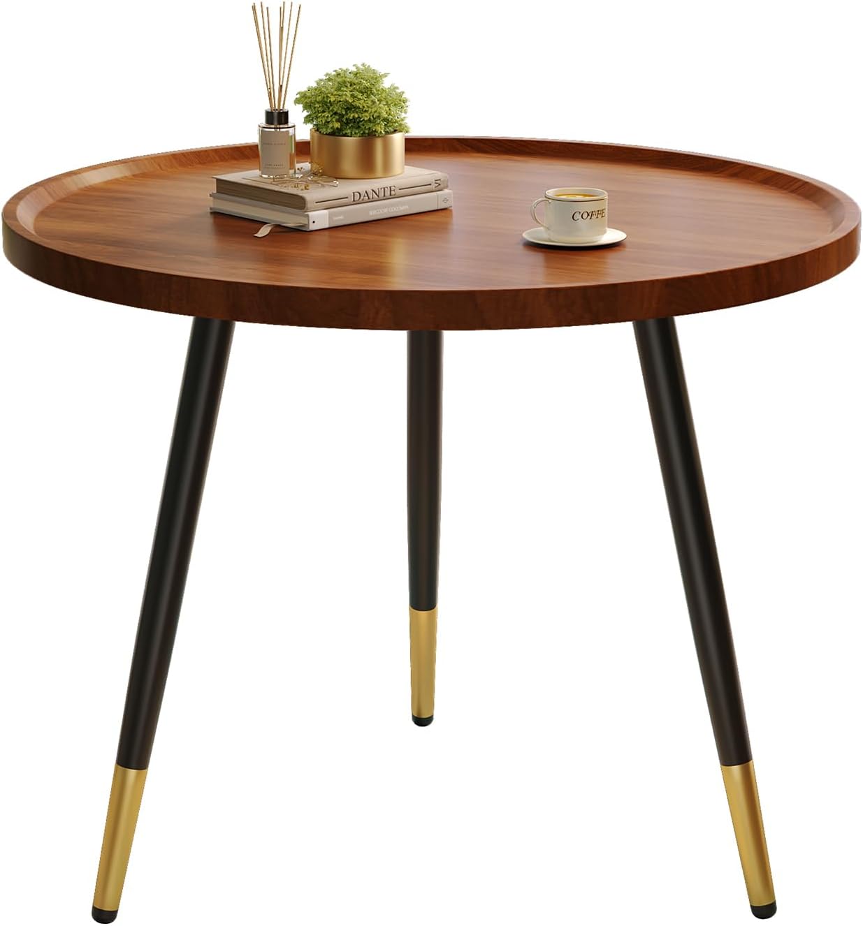 Amazon.com: SAYGOER Round Coffee Table Small Modern Coffee Tables ...