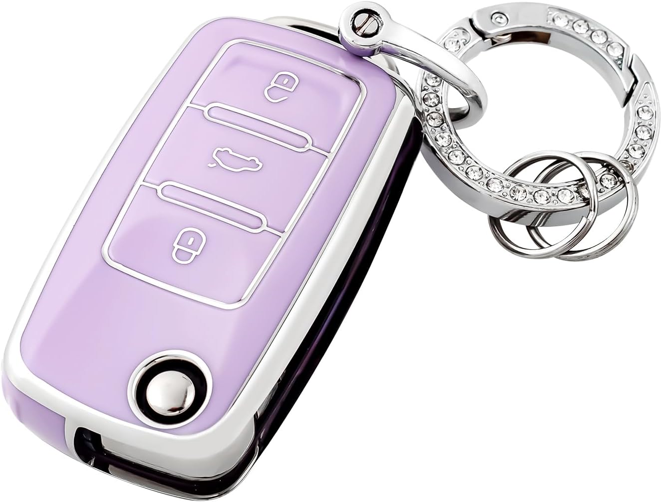 Amazon.com: OFFCURVE for Volkswagen Key Fob Cover, Soft TPU Full ...