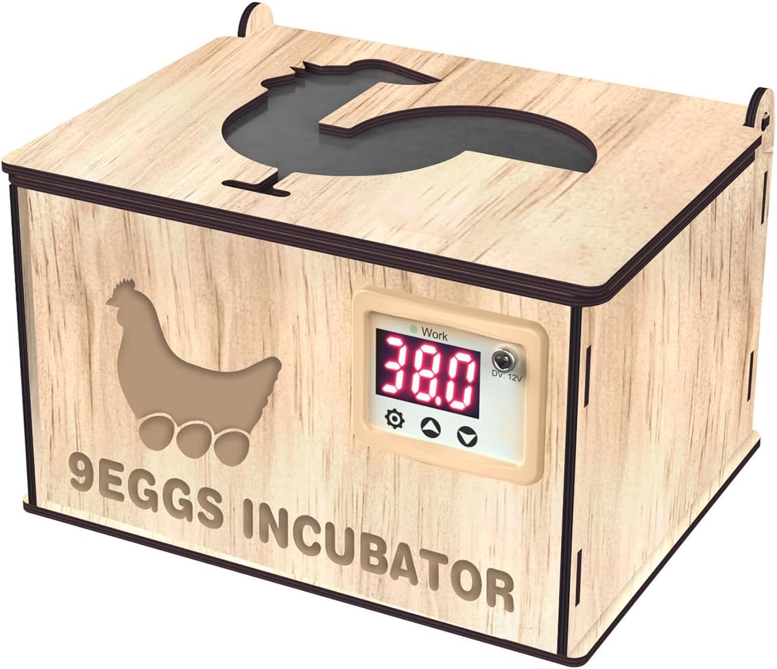 Amazon.com: DIY 9 Egg Handcrafted Wooden Incubators for Hatching Eggs ...