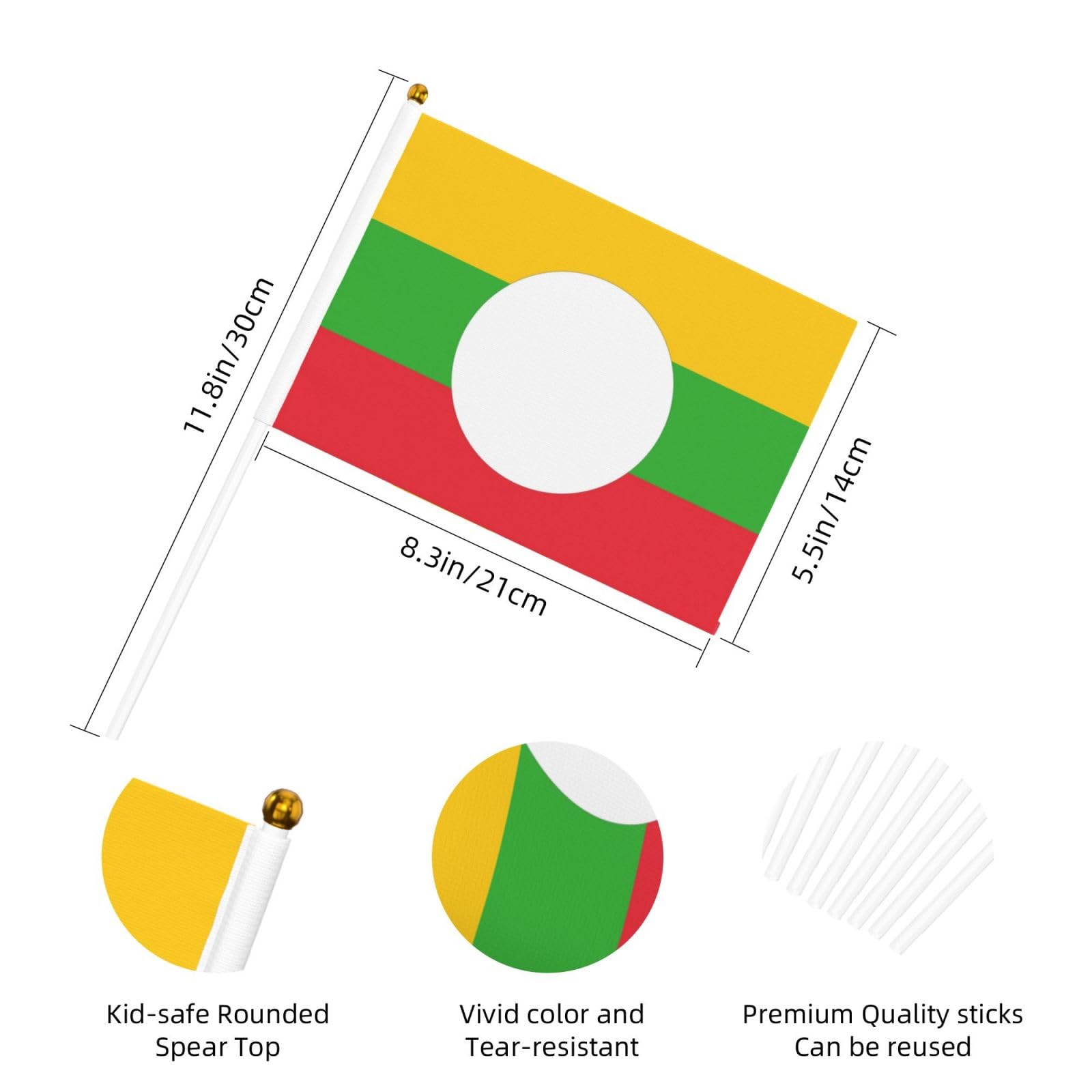 Shan Flag Scale Argentina Flag Of Silk 3D Stock Illustration.