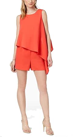 Amazon.com: Bar III Asymmetrical Romper (Dark Starfish, Large ...