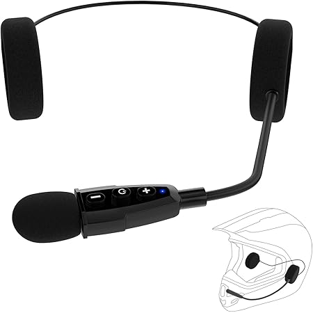 QSPORTPEAK Motorrad Helm Bluetooth 5.1 Headset, E1+ mit CVC ...