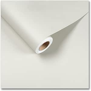 CRE8TIVE 12"x80" Cream White Wallpaper Peel and Stick Modern Beige ...