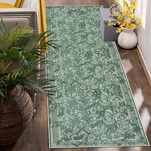 Sage Green Kitchen Mat Rug Set of 2- Plant Floral Butterfly Kitchen ...
