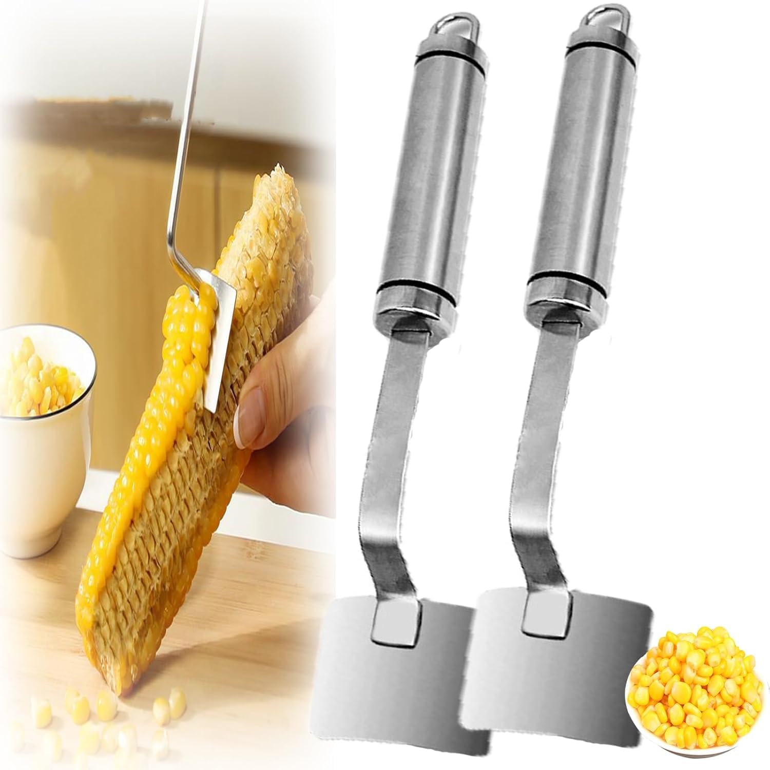 Amazon.com: Stainless Steel Corn Stripping Tool,Long Handle 304 ...