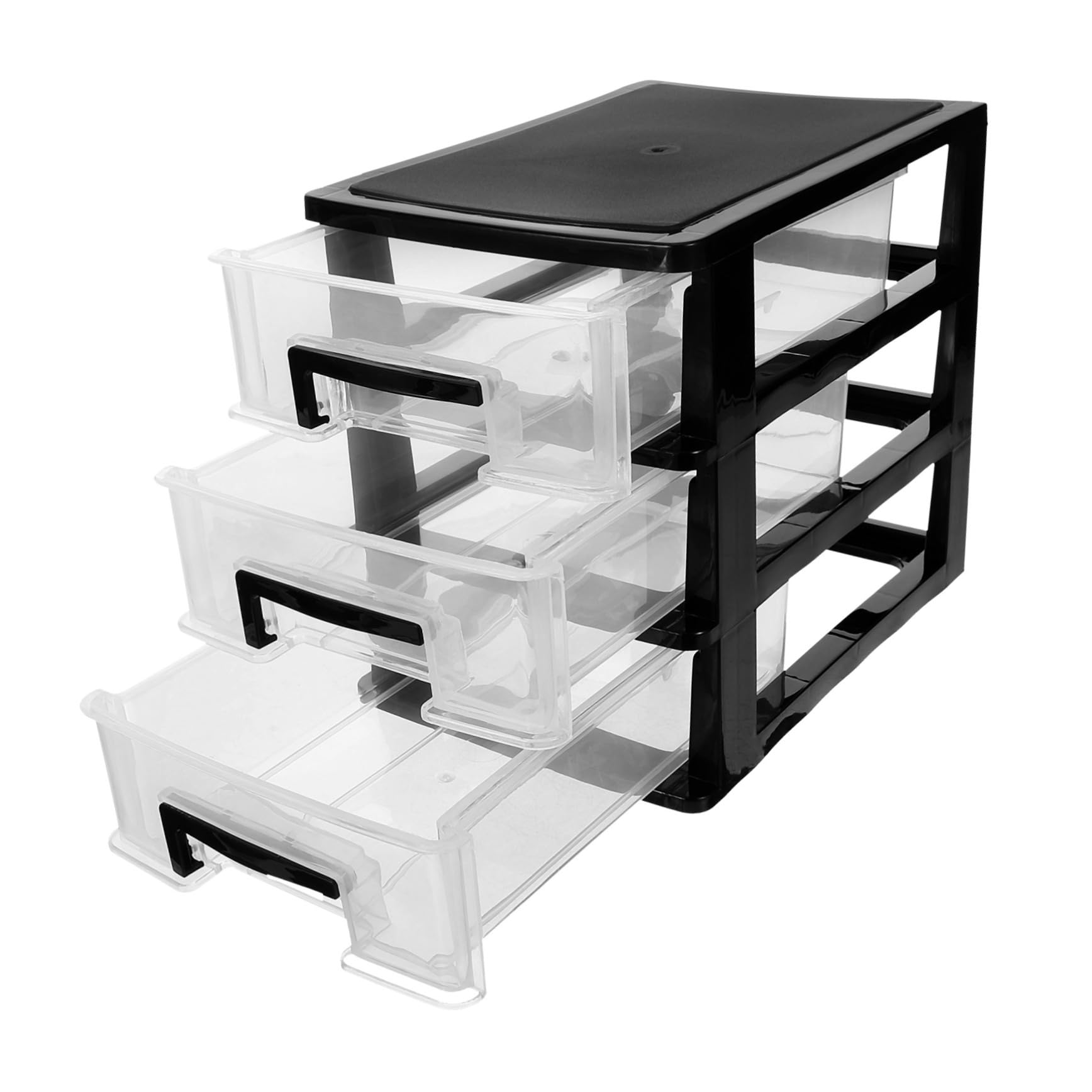 Amazon.com: BESPORTBLE Three- Layer Plastic Drawer Type Closet Cabinet ...