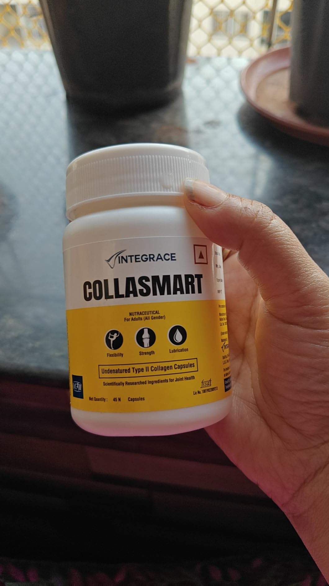 Collasmart UC-II Undenatured Type II Collagen Capsules | 45 Capsules ...