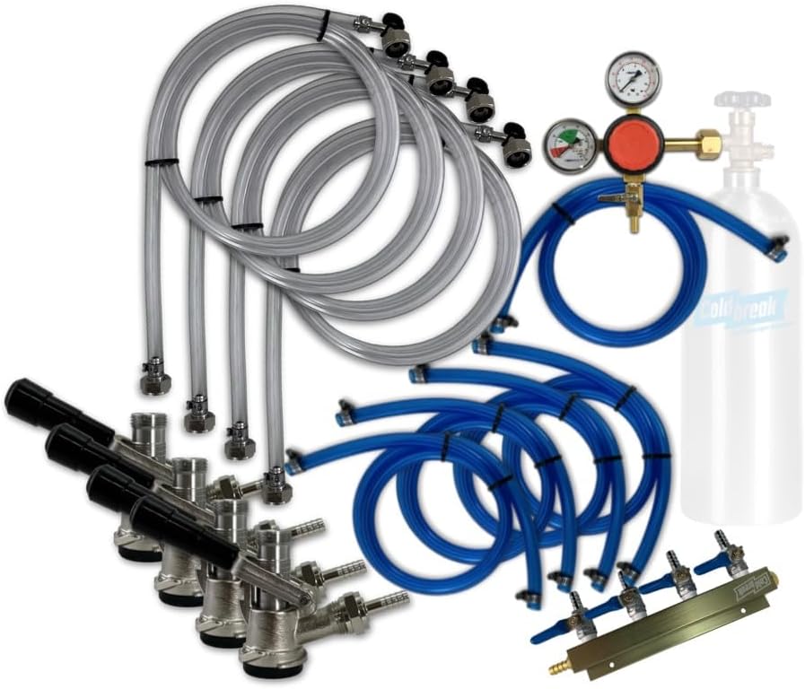 Amazon.com: Coldbreak Jockey Box Dispensing Kit, 4-Tap Stainless Steel ...