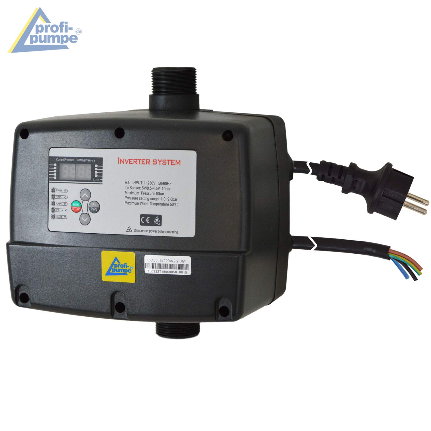 Buy Inverter Pump Control 3-2.2 kW Wired Pressure Switch Pressure ...
