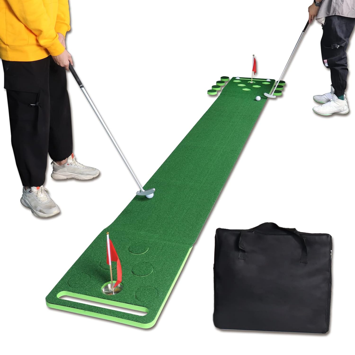 Buy Snimoln Golf Putting Game Set -Indoor Golf Putting Green -11.5 Feet ...