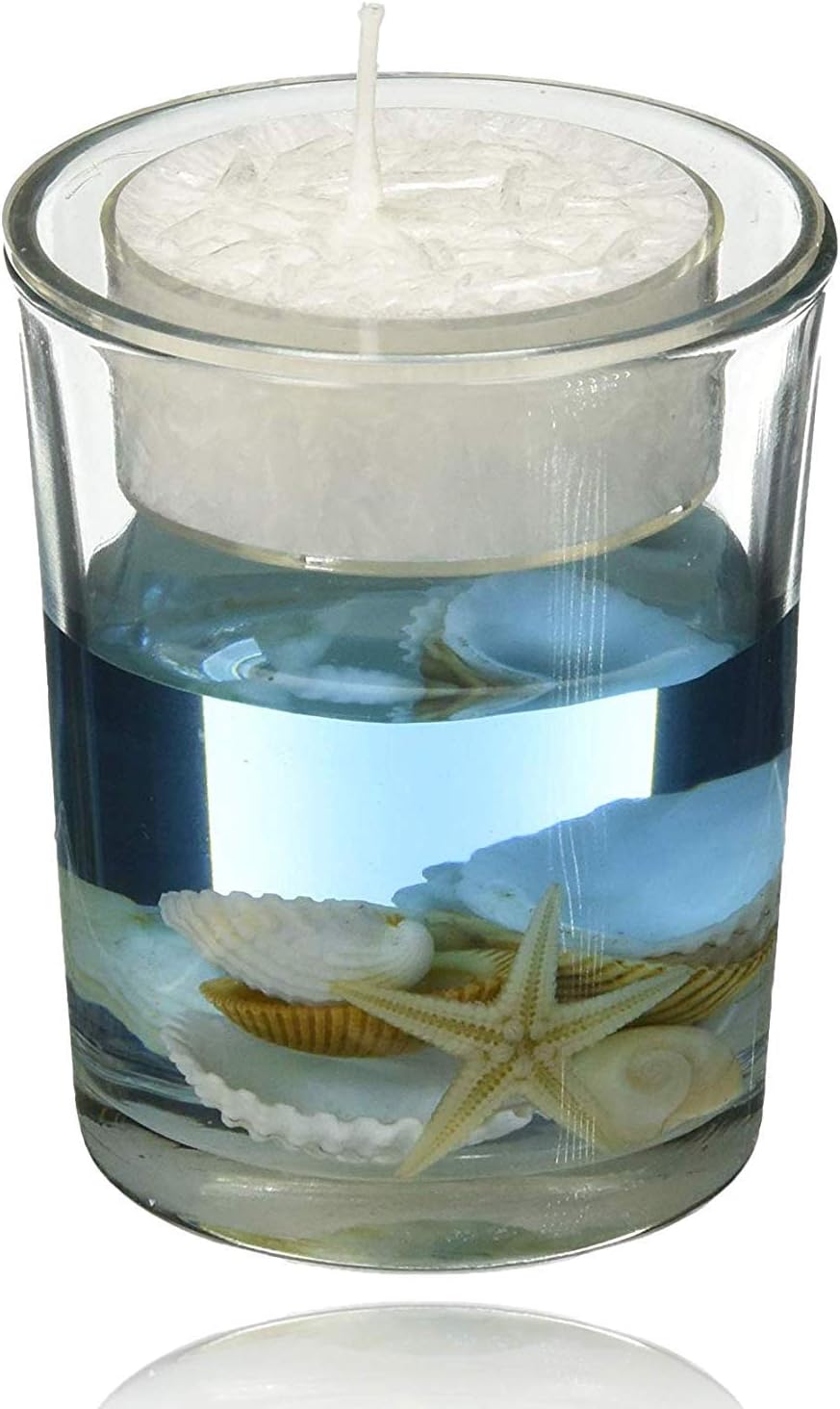 Amazon.com: Kate Aspen Seashell Gel Tea Light Holder, Perfect Wedding ...