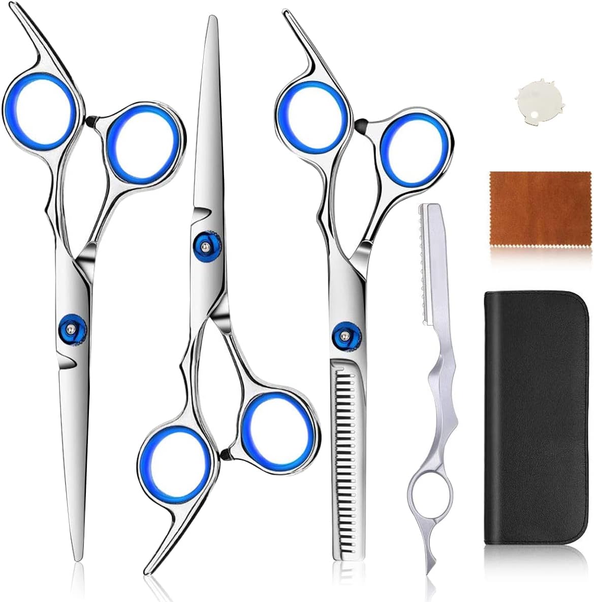 MAYCREATE® Scissors for Hair Cutting Kit Professional Hair Dressing ...