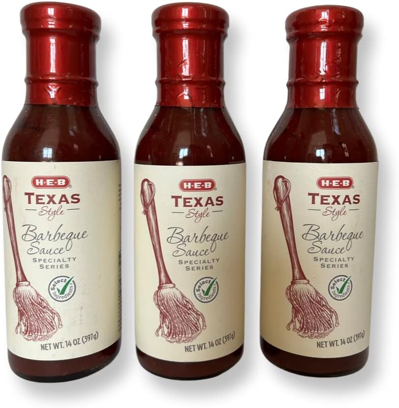 Amazon.com : H-E-B Texas Style Bbq Sauce Cooking Barbecue 14 Oz ...
