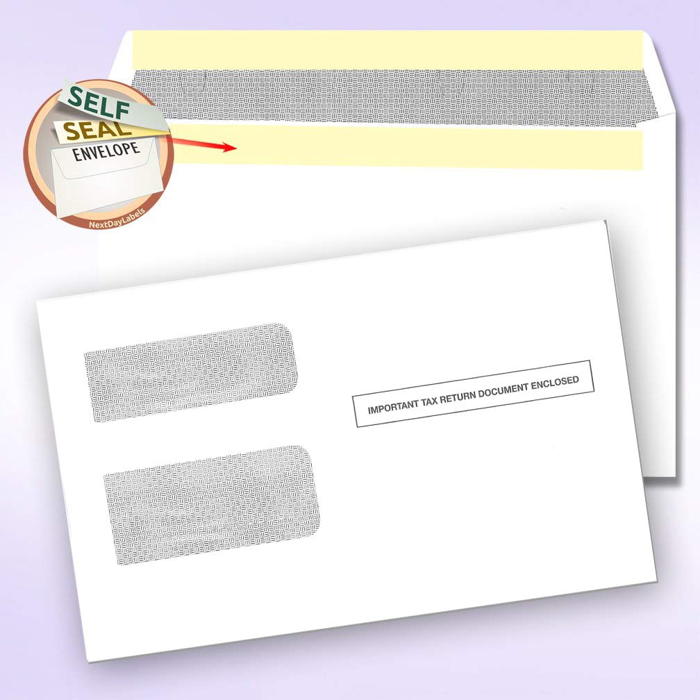 Snapklik.com : NextDayLabels - Self Seal Envelopes For 1099 Tax Forms