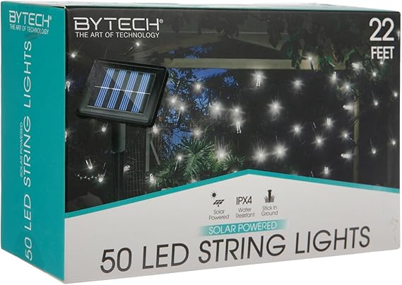 Hobby Lobby Solar String Lights, 22ft, 50 Warm White LED Lights, Solar ...
