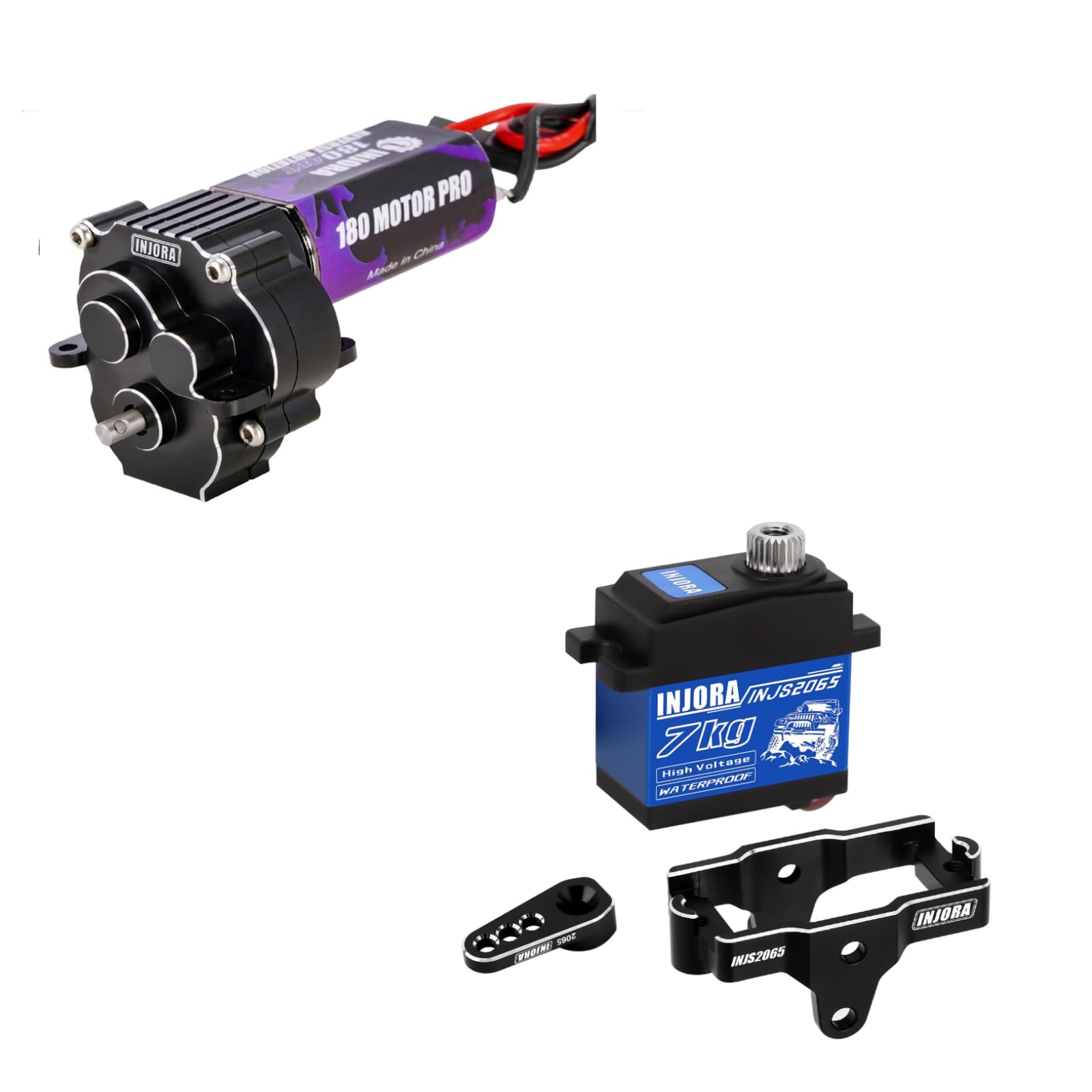 Amazon.com: INJORA 180 Pro 48T Motor and Transmission Gearbox and 7KG ...