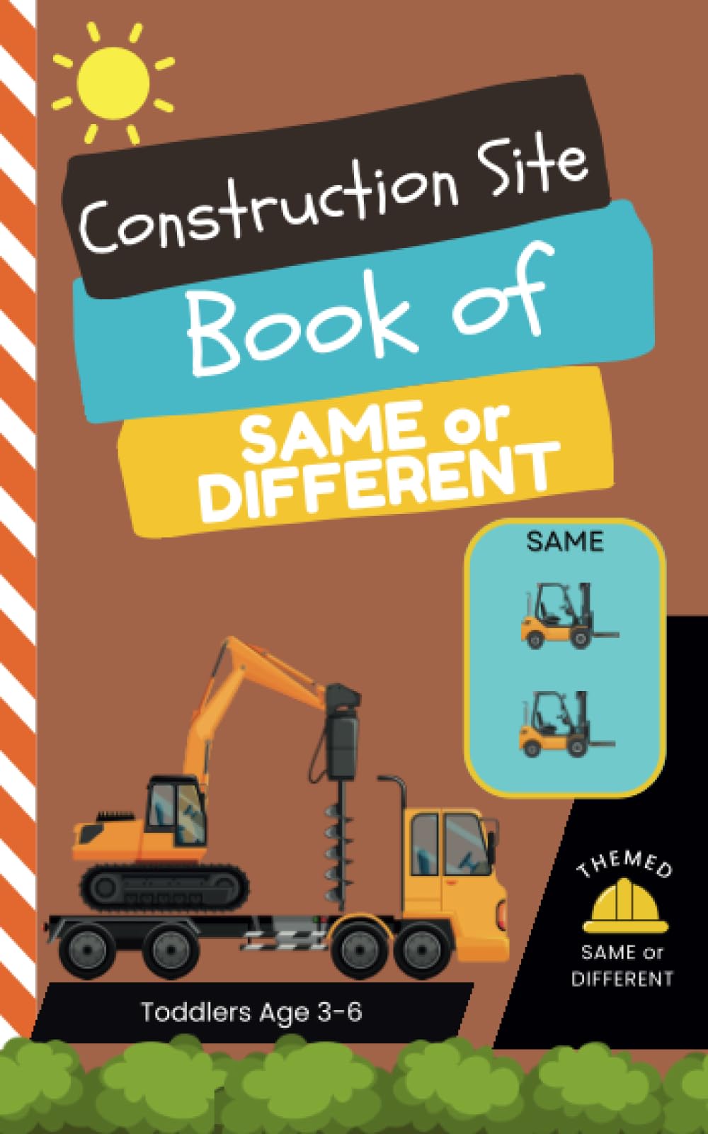 Amazon.com: Construction Site Book of Same or Different for Toddlers ...
