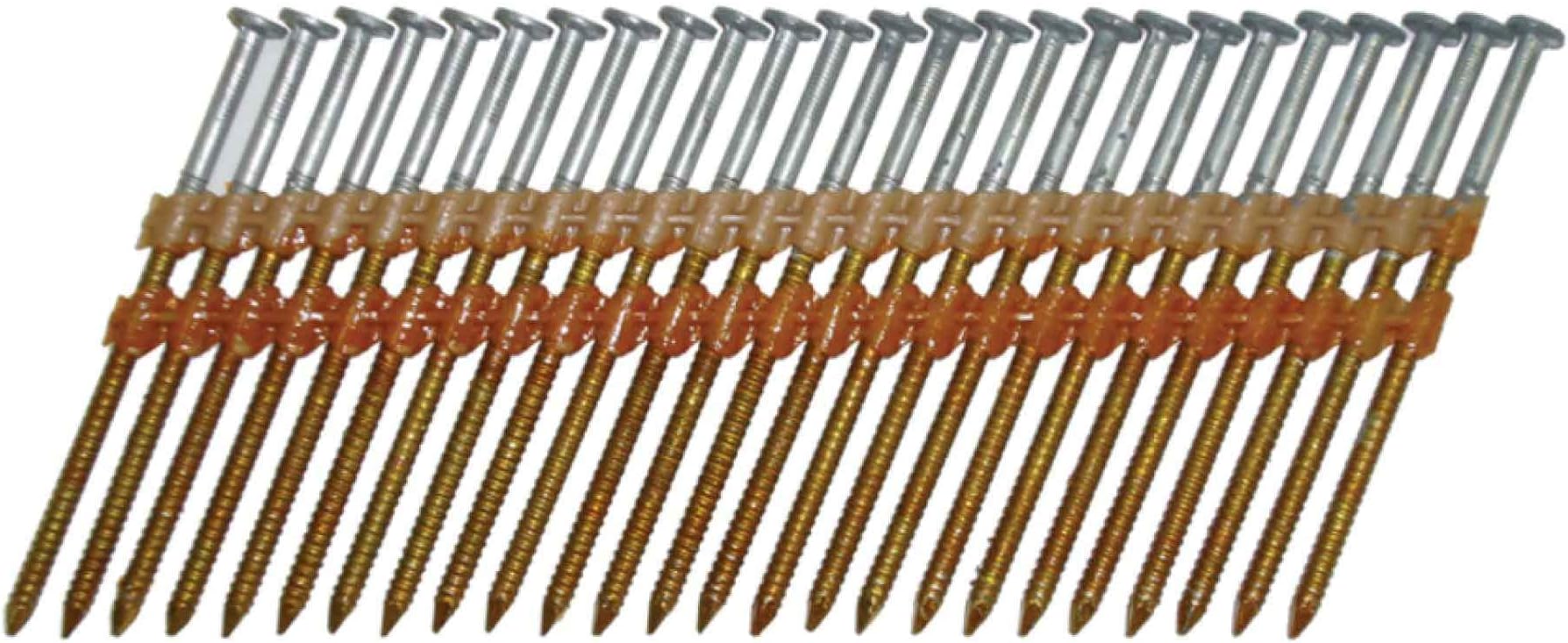 QWORK Siding Nails, 4200 Count 1-1/2-Inch x .092-Inch Collated Wire Coil Siding Nails,15-Degree ...