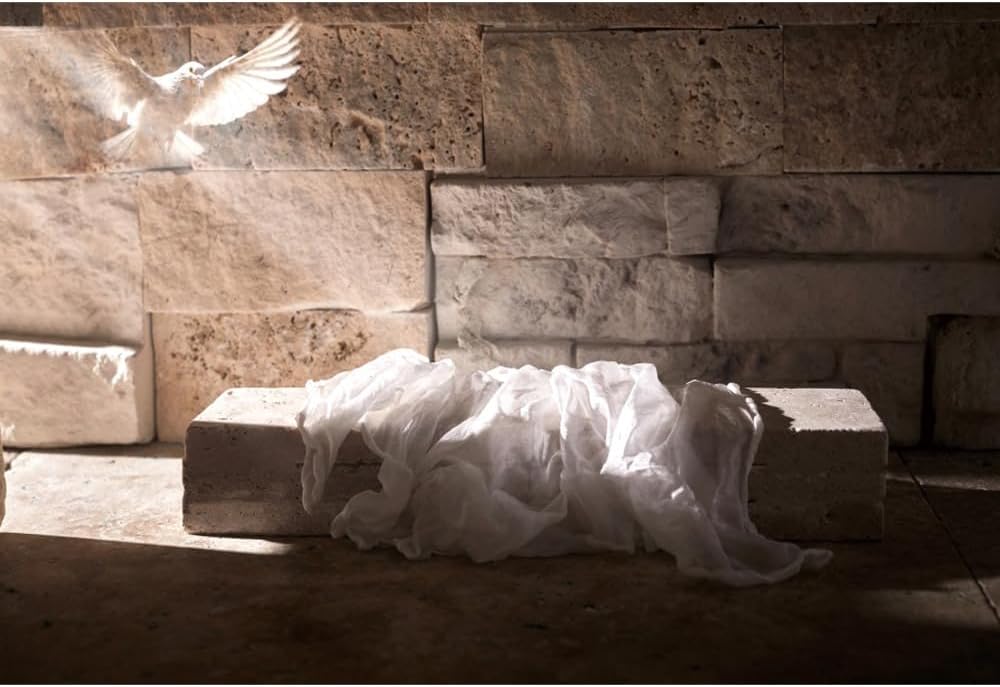 Amazon.com : Laeacco 12x10ft Empty Jesus Stone Tomb Backdrop Holy Light ...